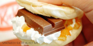 La glace Kit Kat et thé vert